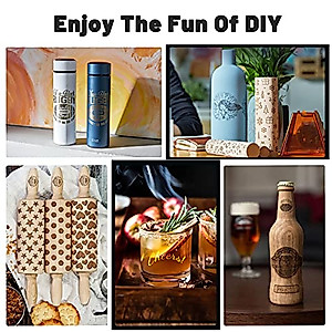 ORTUR Rotary Roller YRR 2.0, 360° Y-axis Laser Rotary Roller for Engraving Cylindrical Objects Cans, 7 Adjustment Diameters, Min to 8mm, Compatible with Most Laser Engravers