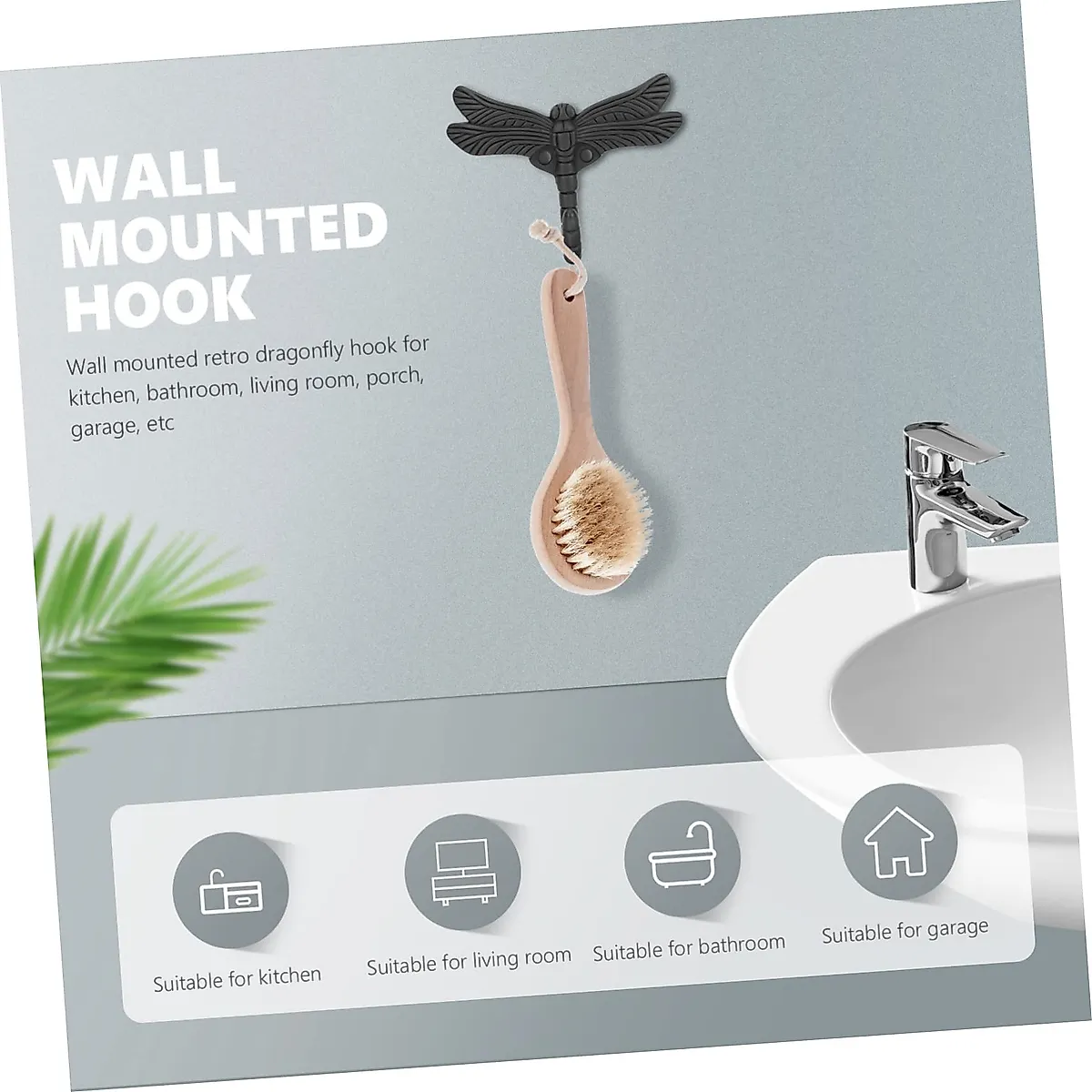 Cabilock 5 Sets Dragonfly Hook Wall Mounted Key Holder Outdoor Decor Plain Hats Bag Wall Door Hooks Robe Hooks Dragonfly Key Hanger Retro Wall Hanger Dragonfly Hanger Jacket Bath Towel