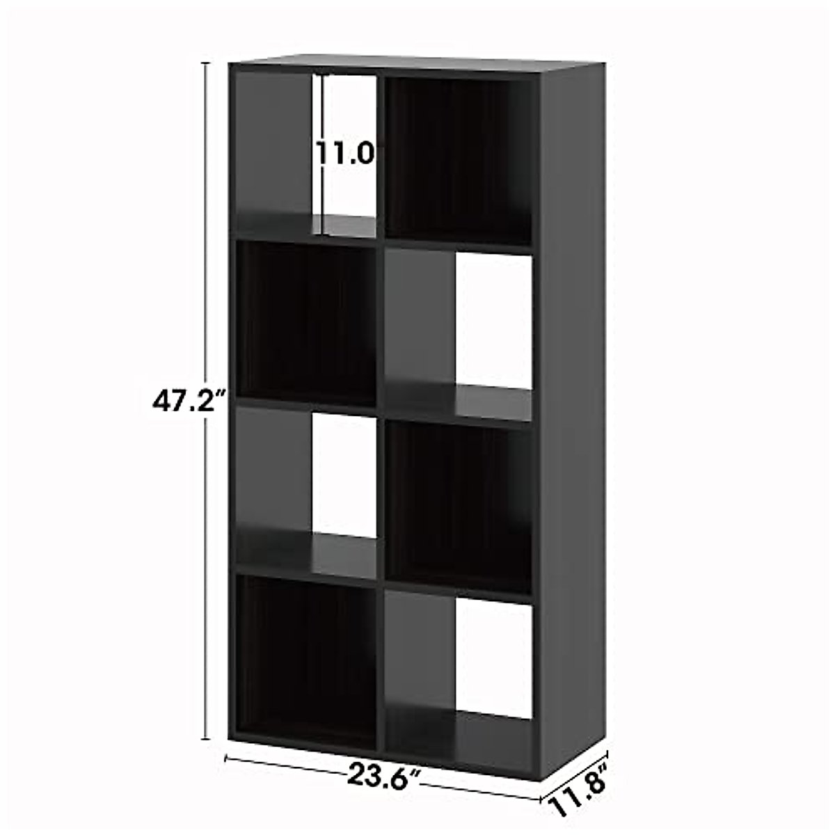 WAHEY Bookcase, 8 Cube Open Storage Organizer Display Bookshelf, HOFB008