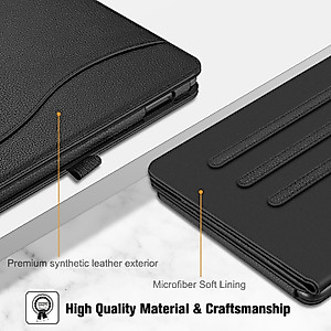 Fintie Case for All-New Amazon Fire HD 10 and 10 Plus Tablet (13th/11th Generation, 2023/2021 Release) 10.1" - [Multi-Angle] Stand Cover with Pocket Auto Wake/Sleep, Black
