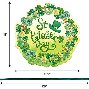 St. Patrick's Day Door Sign Hanging Decorations Shamrock Wreath Welcome Home Decor Party Supply