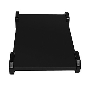 WEI WEI GLOBAL 66” L-Shaped Computer Corner Desk, PC Laptop Gaming Desk with CPU Stand, Space-Saving Large Writing Workstation Table for Home Office, Black