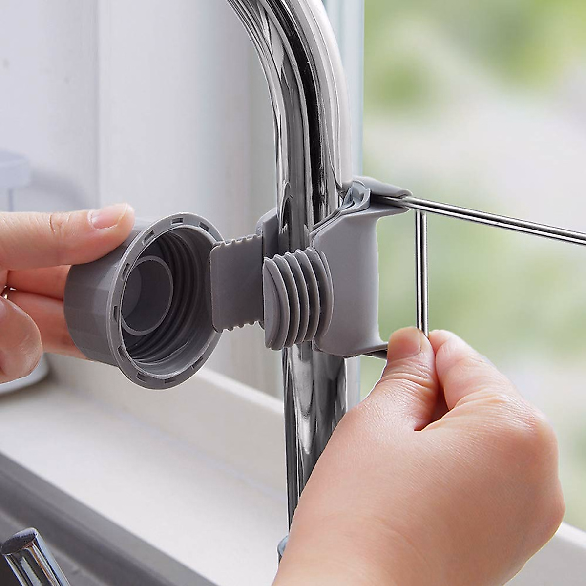 Clip On Faucet Storage Rack,Stainless Steel Faucet Towel Bar Kitchen Drying Rag Hanger Dishcloth Shelf Brush Sponge Holder Hook Sink Organizer