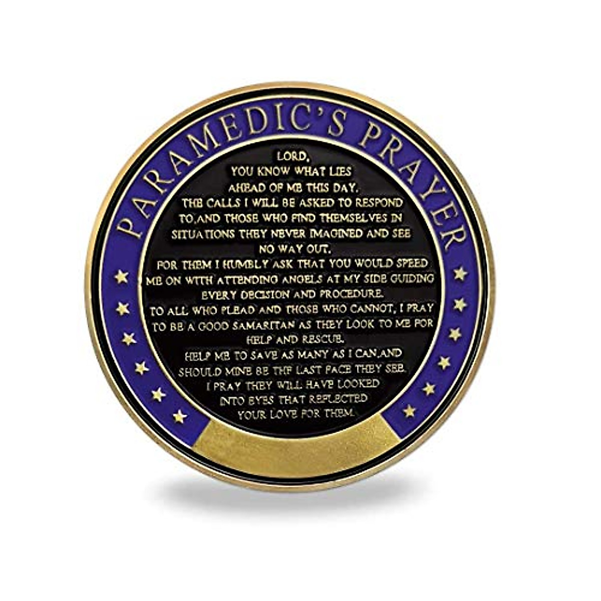 Emergency Medical Services Medic Challenge Coin EMT EMS Paramedic's Prayer Commemorative Coins