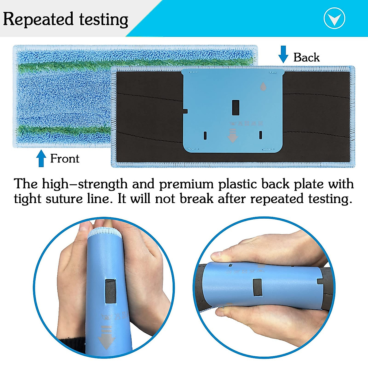 Extolife 8 Pack M6 Mopping Wet Pads for iRobot Braava Jet m6 (6110) (6012) (6112) (6113) Ultimate Robot Mop, Washable and Reusable Microfiber Deep Clean Wet Pads