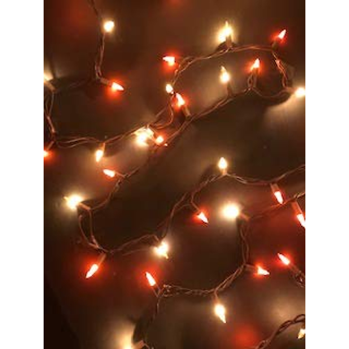 Harvest LED Fairy Lights Fall Mini Lights Amber Orange Golden Yellow Autumn Decor Fairy String Lights Indoor/Outdoor Halloween Parties Garden Patio Thanksgiving Fall Weddings 50 Lights 12 ft (1 Set)