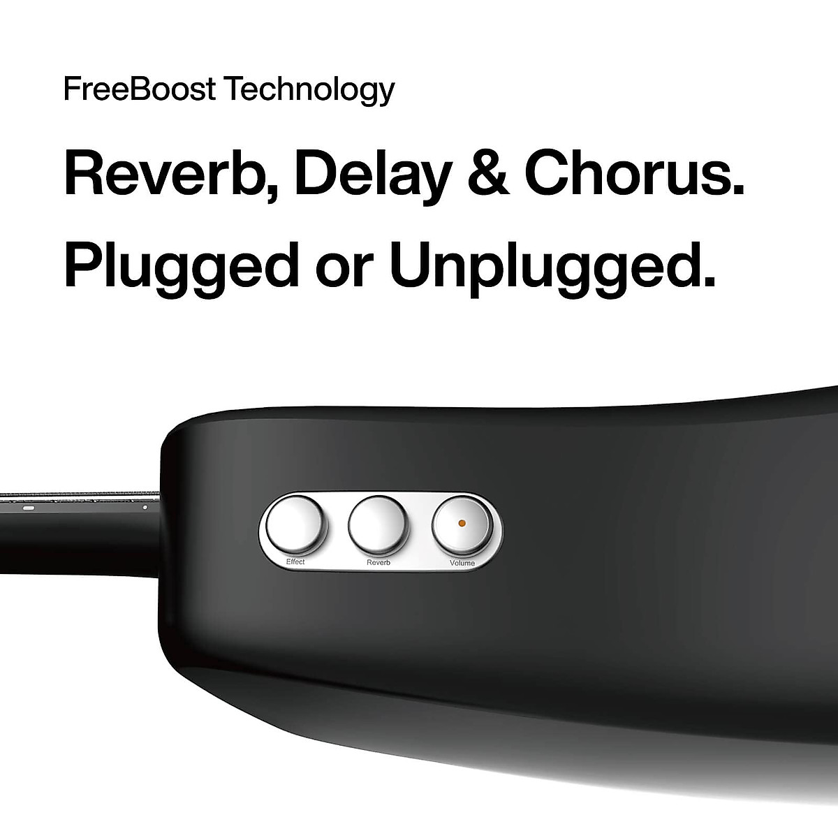 LAVA ME 2 Acoustic-Electric Carbon Fiber Guitar w/Effects, Super AirSonic 36'' Black