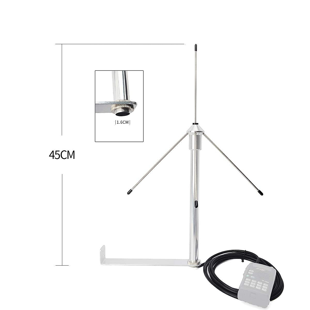 UAYESOK 433Mhz Omni External Antenna for Remote Distance up to 1000 ft+, 3dbi Garage Door Electric Gate Opener Signal Booster, 433Mhz SMA Male GSM GPRS Aerial Device Receivers Alarm System