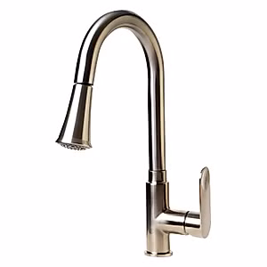 ALFI brand ABKF3480-BN Kitchen Faucet, 15.25"H, Brushed Nickel