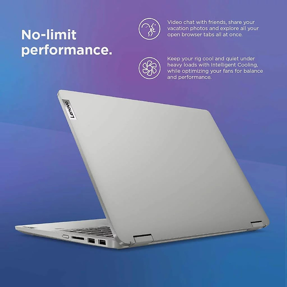 Lenovo Ideapad Flex 5i 14" LED Display 2-in-1 Touchscreen Laptop, Intel Core i7-1255U, 8GB RAM, 1TB M.2 SSD, Windows 11 Home, Bluetooth, Webcam, Cloud Grey + Accessories