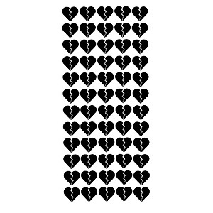 Broken Heart Sticker Pack 60 Pcs Vinyl Car Decals Packs JDM Tuner Drift Race