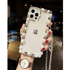 Threesee for Galaxy Note 10 Plus Case,3D Luxury Glitter Sparkle Bling Case Shiny Crystal Rhinestone Diamond Bumper Clear Protective Case Cover for Samsung Galaxy Note 10 Plus