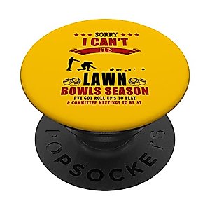 Lawn Bowls Idea For Women & Novelty Lawn Bowling PopSockets Swappable PopGrip