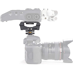 Movo SMM8 Universal Microphone and Recorder Shock Mount to fit Zoom H1, H1n, H2n, H4n Pro, H5, H6, Tascam DR-40x, DR-05x, DR-07x, and More - Mount on DSLR's, Boom Poles, and Hand Grips