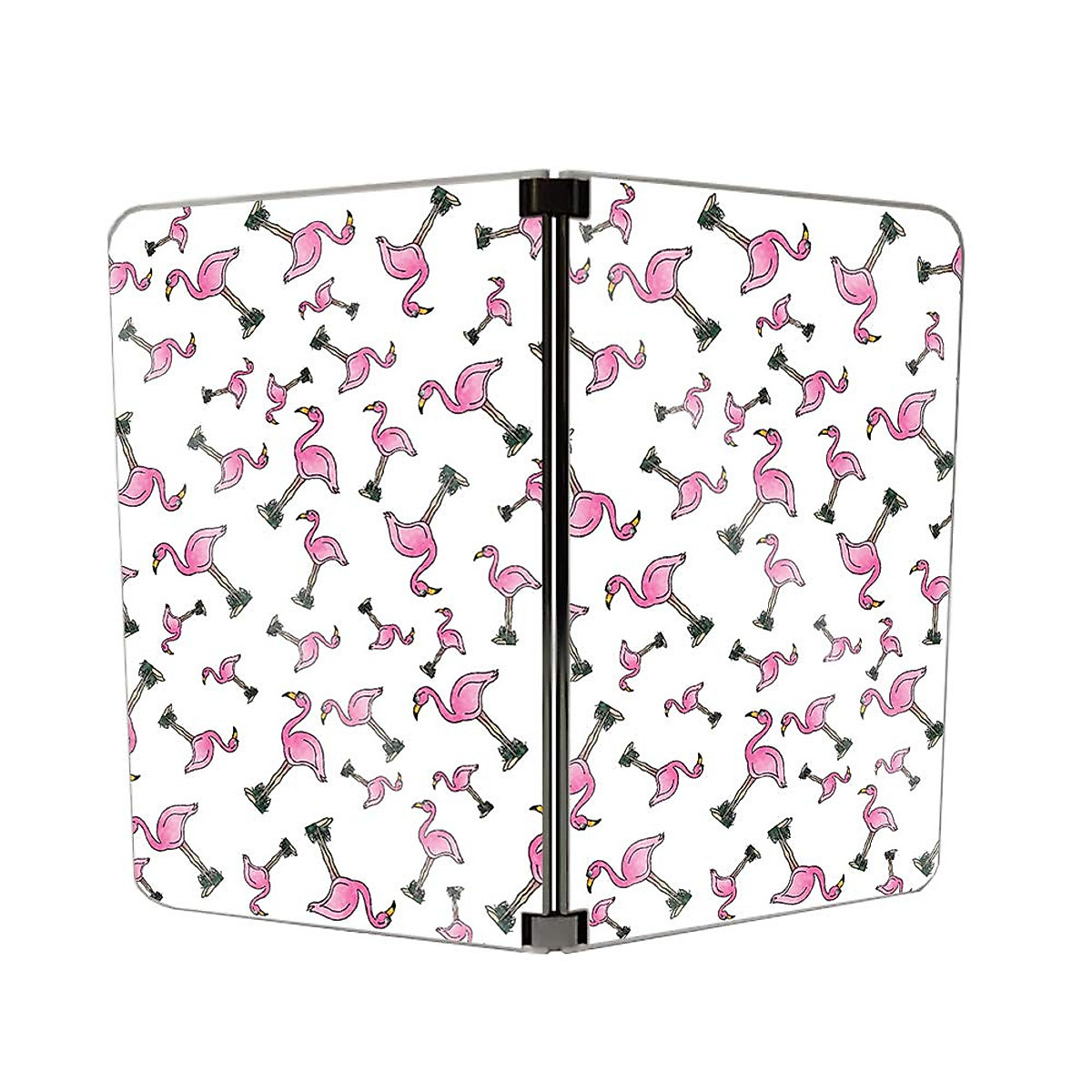MightySkins Glossy Glitter Skin for Microsoft Surface Duo - Cool Flamingo | Protective, Durable High-Gloss Glitter Finish | Easy to Apply, Remove, and Change Styles | Made in The USA