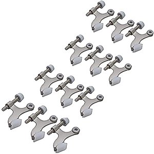 ABA 12-pack Hinge Pin Satin Nickel Heavy Duty Door Stops - 12 Hinge Pin Door Stop Hardware