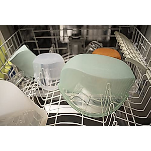 Hugger Bags Silicone Reusable Lunch & Snack Bag by Food Huggers | Durable Storage, BPA Free, Dishwasher & Freezer Safe, Stand-Up Resealable Produce Pouch | Small 13 fl oz, Champagne