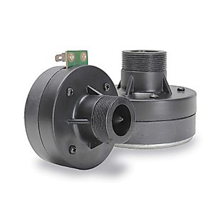 VOYZ 175 Watt Super Bullet Horn Driver 3” 8 ohms 18oz Magnet Threaded for Horn Mounting 1 Pair (2pcs) (VZ-995)