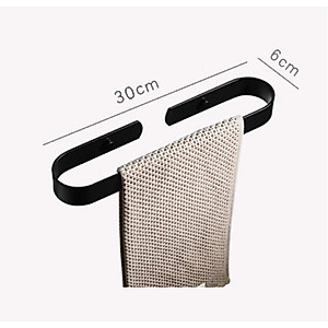 Towel Ring,Coat Hook,Towel Hooks,Rounded Row Towel Rack Rack Towel Hanging Ring Hand Towel Rack Rounded Black