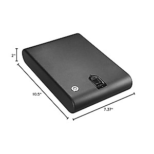 Barska AX11970 Portable Biometric Compact Lock Box for Home and Office