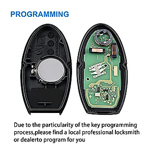 Car Smart Key Fob Replacement Fits for Nissan Altima 2007-2012 /Nissan Maxima 2009-2014 FCC ID: KR55WK48903