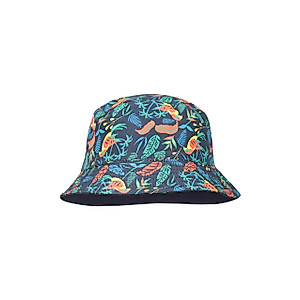 Mountain Warehouse Kids Reversible Bucket Hat - Summer, Girls Boys Navy Small/Medium