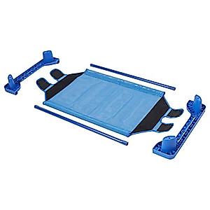 ECR4Kids Streamline Cot, Toddler Size, Classroom Furniture, Blue, 6-Pack