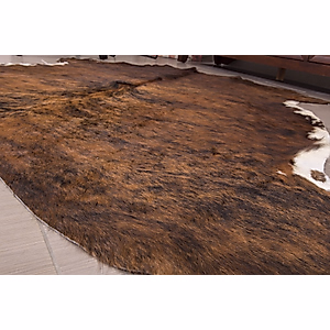 rodeo Cowhide Rug, Dark Brindle: medium (5X7)