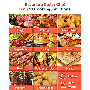 COSORI Pro Gen 2 Air Fryer 5.8QT, Upgraded Version with Stable Performance & Sleek New Look, 13 One Touch Functions, 100 Paper & 1100 Online Recipes, Dishwasher-Safe Detachable Square Basket, Black