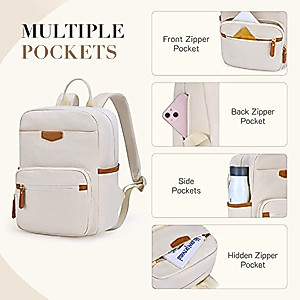 Missnine Mini Backpack Women Small Backpack Purse for Teen Girl Kids Backpack Cute Bookbag Canvas Daypacks for School Travel Work