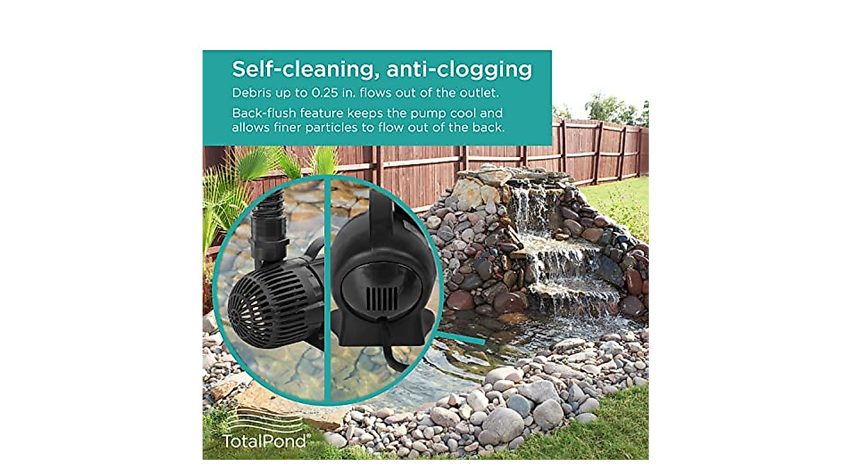 TotalPond 3600 GPH Waterfall Pump for Large Water Features