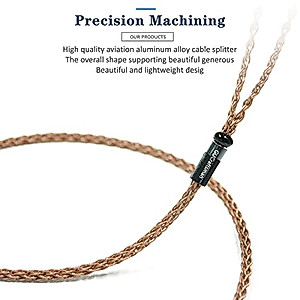 GUCraftsman 6N Single Crystal Copper Upgrade Earphone Cable 2.5mm/3.5mm/4.4mm Earphone Upgrade Cable for Sennheiser IE200 IE300 IE600 IE900 (4.4mm Plug)