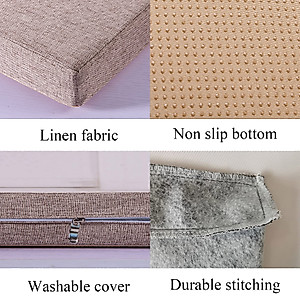 Bench Seat Memory Foam Chair Pads Non-Slip Rubber Back Indoor Swing/Settee Cushion 36 x 18 inch