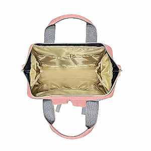 Customize Name Backpack, Text Name Logo Dark Pink Personalized Diapering Bag Backpack Nappy Baby Bags Casual Daypack Travel Shoulder Bag for Teens Unisex Hiking Camping Work Outdoor