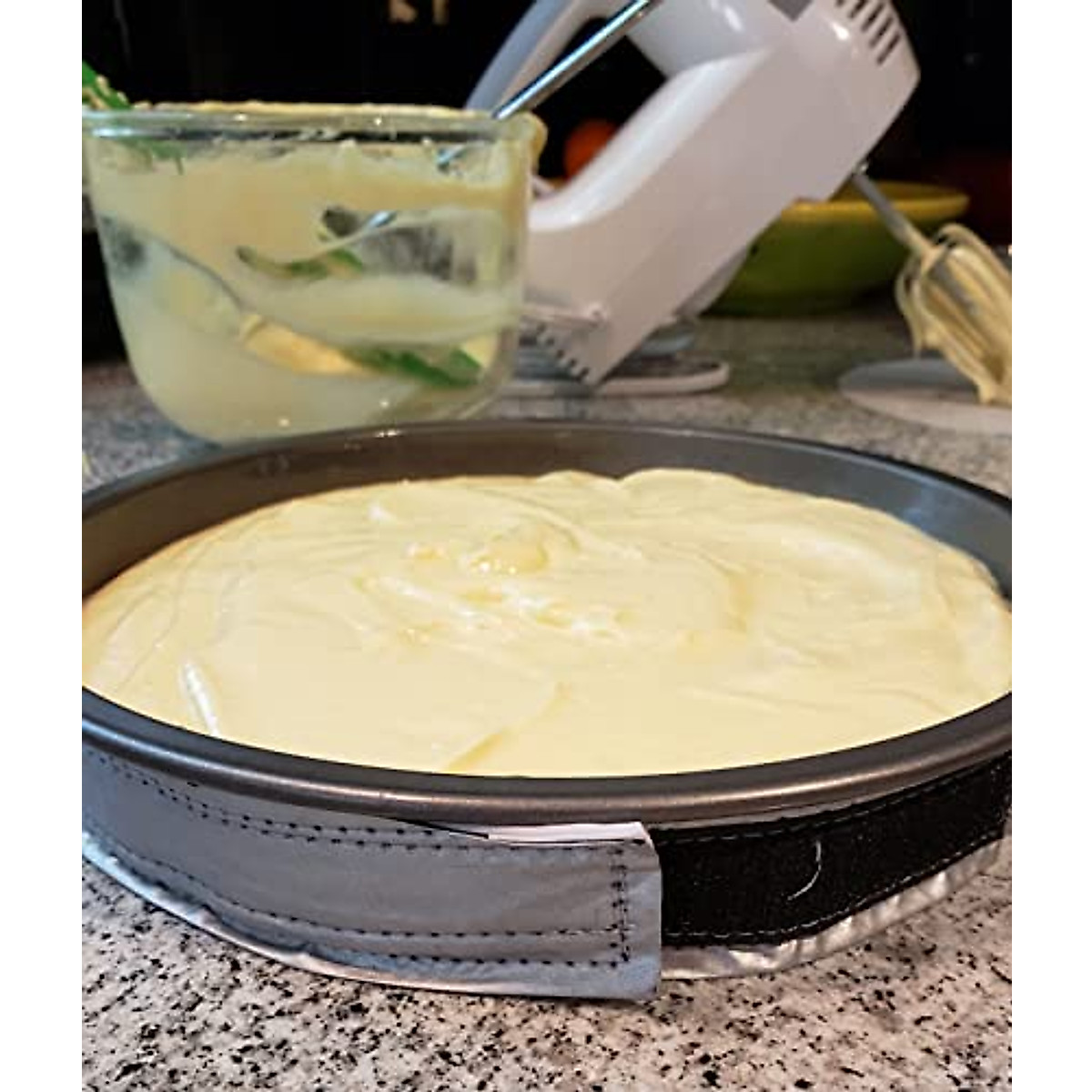 Regency Wraps EvenBake Cake Strips For Moist, Even Cakes, Pack of 2 30" Strips, Silver