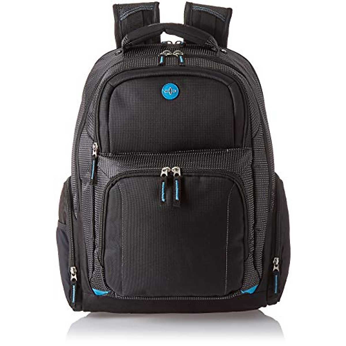 Zoom Checkpoint-Friendly 15" Laptop Computer Backpack Bag Black