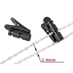 Headphone Clip Earbud Cable Clamp Wire Clip Compatible for Bose SoundSport QC20,PowerBeat 3,MEE Audio M6 PRO,RHA MA750,Sennheiser IE 80S,Aiaiai TMA-2, David Clark One-X, H10-13S for IEM Cable