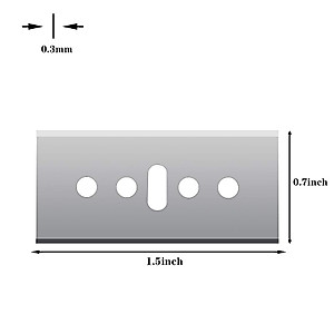 UCEC Utility Knife Blades, 10Pcs Box Cutter Replacement Blades for UCEC Utility Knives with Storage Box