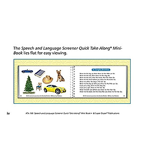 Super Duper Publications | Speech and Language Screener Quick Take Along® Mini-Book | Educational Learning Resource for Children