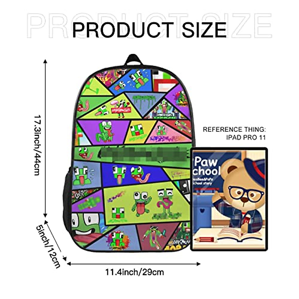 JUNXNJAO Backpack Cute Frog Pattern Laptop Unique Casual Schoolbag for Teen Boys/Girls Travel Backpack Christmas Gift