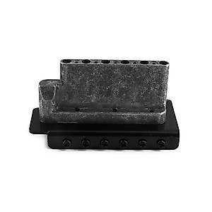 Metallor 6 String Guitar Tremolo Bridge with Whammy Bar for Fender Strat Squier Style Electric Guitar Black.
