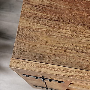 Sauder Misc Entertainment Credenza, L: 15.28" x W: 62.68" x H: 26.77", Sindoori Mango Finish