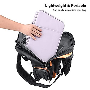 12.9 Inch Tablet Sleeve Bag, iPad Pro 12.9 Tablet Carrying Case for iPad Pro 12.9 M2/M1/2022-2018, 13" iPad Pro M4/iPad Air M2 2024, Samsung Galaxy Tab S8/S7+/Plus/FE/Tab Pro S 12.2" Pouch Bag, Purple