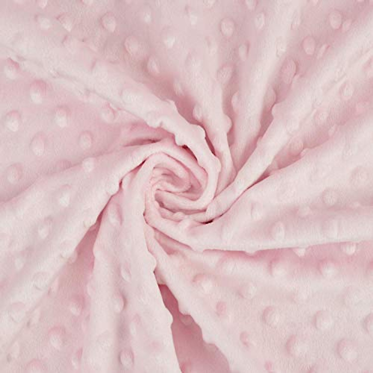 American Baby Company Heavenly Soft Chenille Minky Dot Receiving Blanket, Pink, 30" x 40", for Boys and Girls