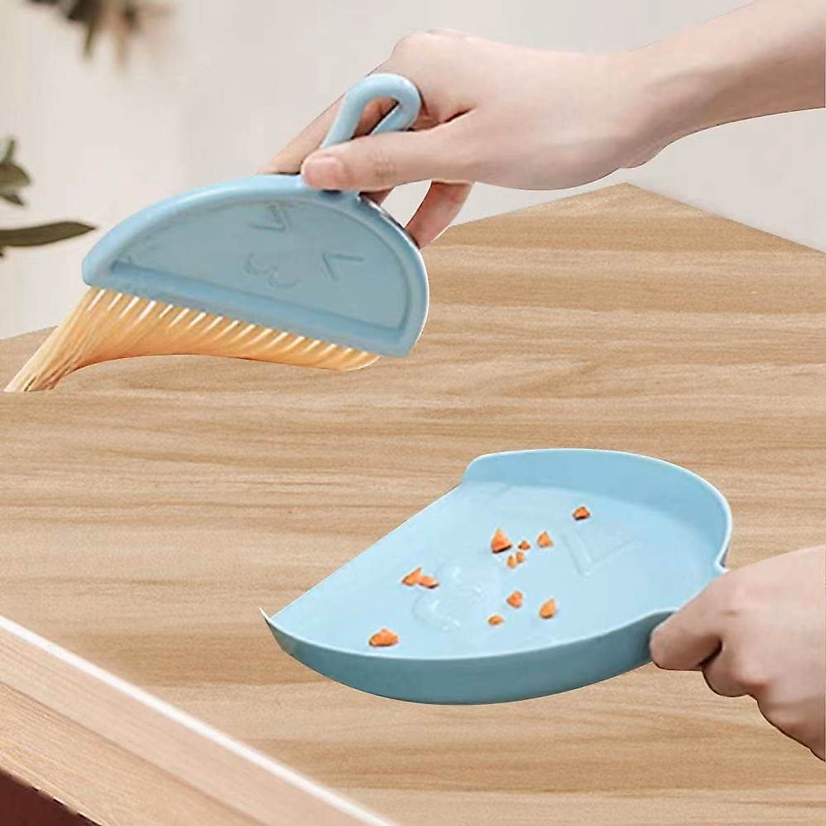 3 Packs of Mini Little Broom and Dustpan, Small Dustpan and Brush Set, Kids Dustpan and Broom Set for Cleaning Tables, Sofas, Cars, Keyboards, Kitchen Countertops.