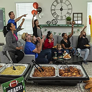 Sterno 70332 SpeedHeat Flameless Food Warming System Kits for Catering, Each Kit Fits Two Half Size Foil Pans (Set of 8 Kits)