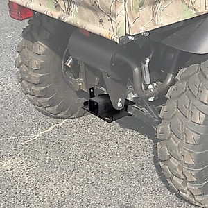 Dasen Rear Reverse 2" Receiver Trailer Tow Hitch Compatible with 2005-2016 Kawasaki Mule 600 610 and 2017-2024 Mule SX