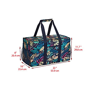 YELAIYEHAO Large Utility Tote Bag with lid, Foldable Collapsible Tote for Storage Pool Beach Shopping picnic laundry gym and Luggage