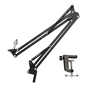 Knox Gear Microphone Suspension Studio and Home Recording Podcasting Mic Stand (Fits All Microphones and Shock Mounts)