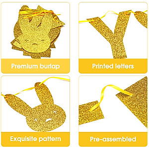 GROBRO7 YO Perreo Sola Banners Gold Glitter Banner Home Decoration Photo Booth Props 6.5ft Pre-Assembled Garland Party Favor for Music Themed Bachelorette Wedding Bridal Shower Engagement Decor